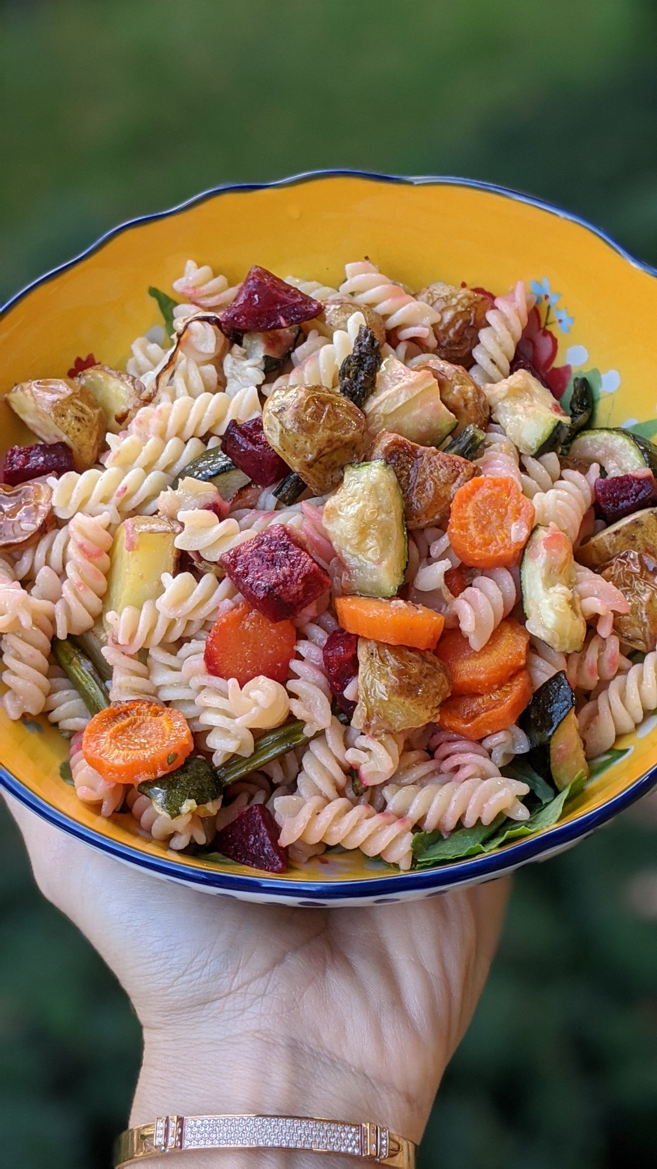 Roasted Vegetable Pasta with Lemon Garlic Sauce [Gluten Free + Vegan ...